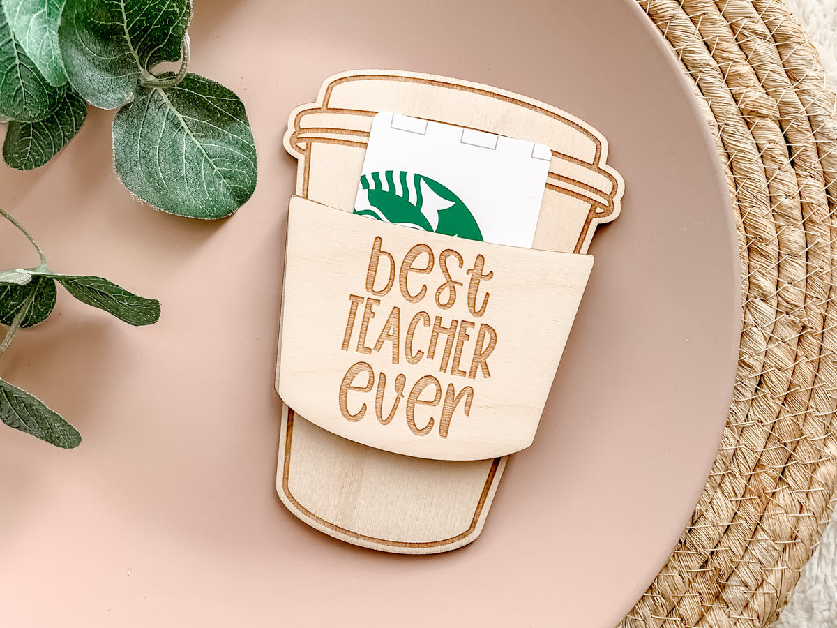 Coffee Gift Card Holder | Teacher Gifts Thank You | Teacher Appreciati ...