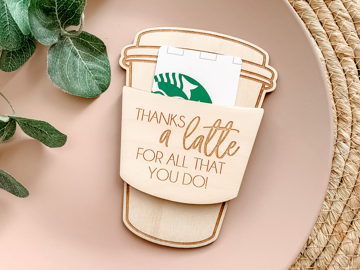 Coffee Gift Card Holder | Teacher Gifts Thank You | Teacher Appreciati ...