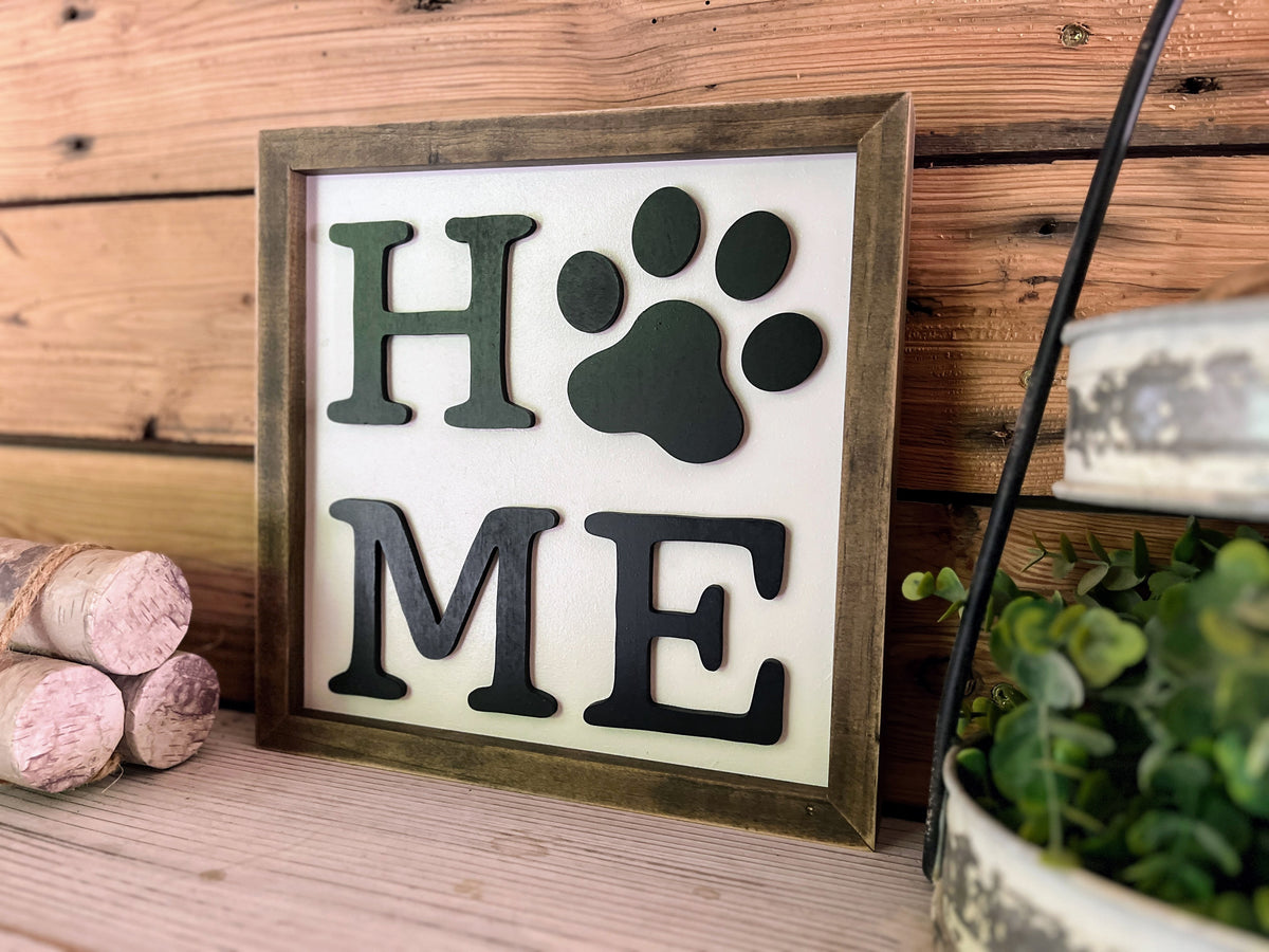 Pet Decor | Dog Print | Home Pet Sign | Wood Signs | Wood Wall Art ...