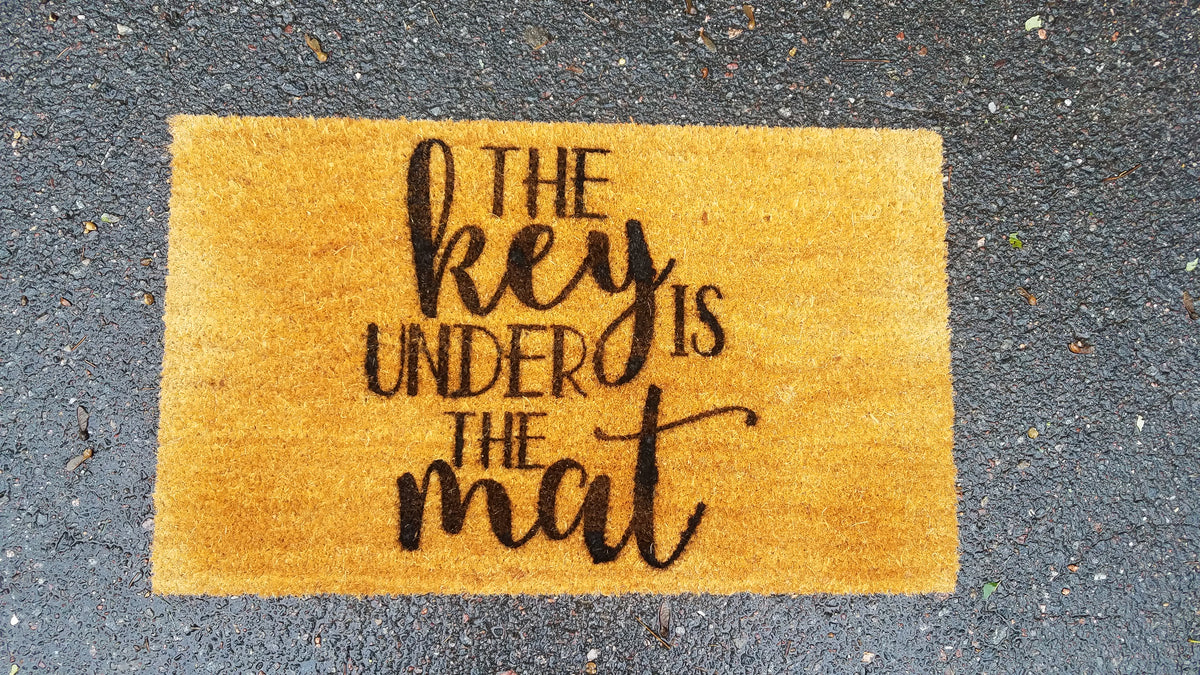 The Key is Under the Mat | Coir Door Mat – The Farmer's Wife WI