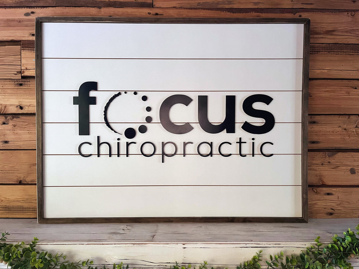 Large Custom Business Logo Sign with Raised Lettering – The Farmer's ...
